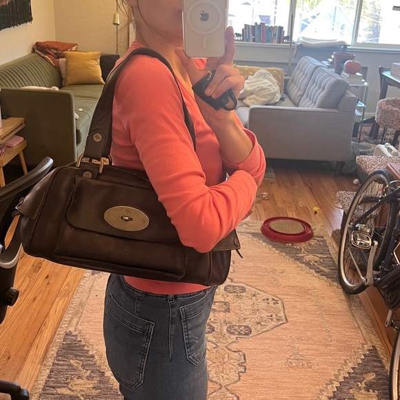 Mulberry | Bags | Vintage Mulberry Darwin Leather Jamie Baguette ...